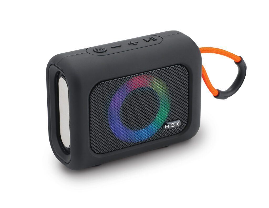 Bocina Portátil con luz LED y Reproductor de USB - MISIK